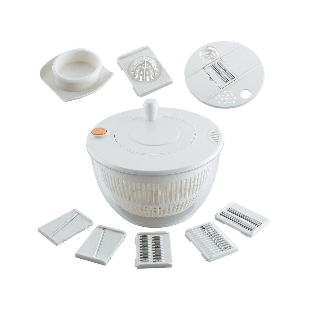 Lynzavix Salad Spinner with Slicer Grater Lemon Juicer Egg Separator ...