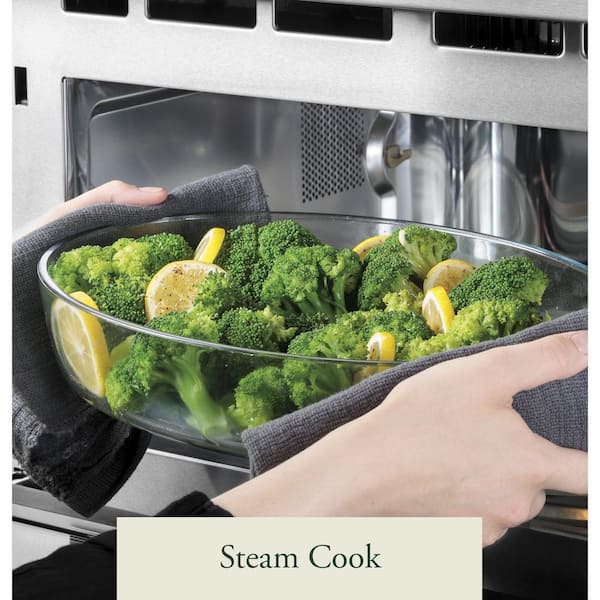 Cafe 30 in Wide 1.7 cu ft Smart Electric Wall Oven and Microwave Combo with 120V Advantium ...