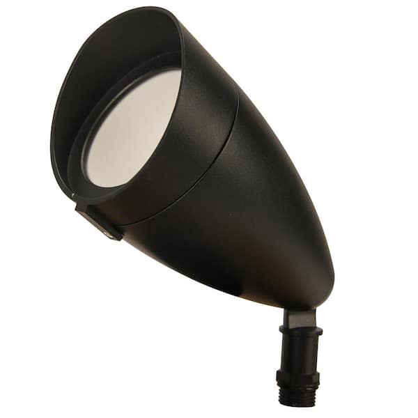Commercial Electric 7-Watt Black Outdoor Integrated LED Flood Light ...