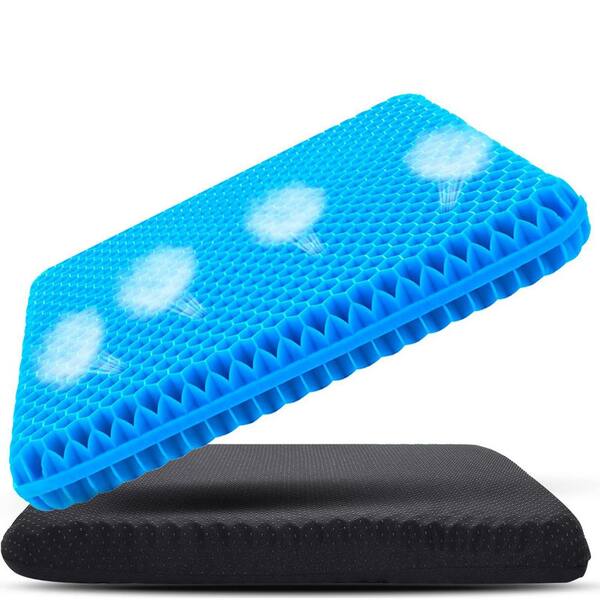 Black Honeycomb Pattern Gel Enhanced Breathable Cooling Soft Chair Pad ...