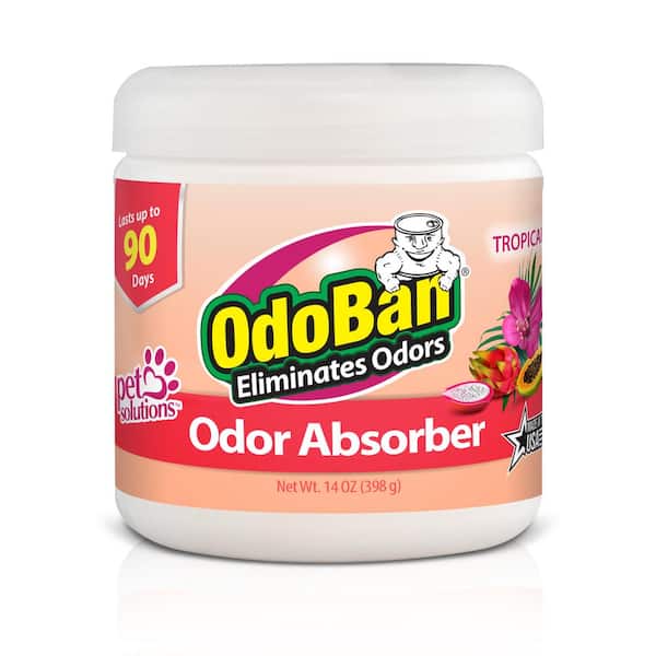 OdoBan 14 oz. Tropical Solid Odor Absorber, Odor Eliminator for Smoke ...