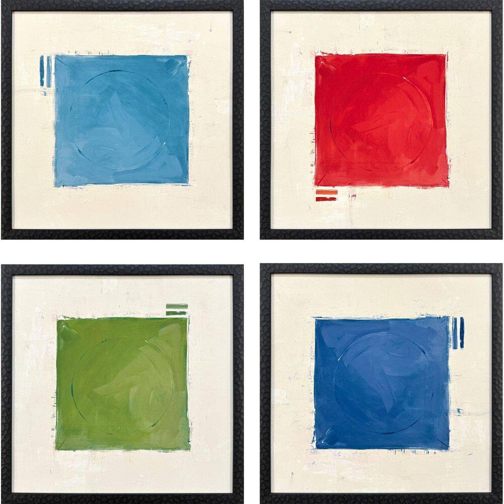 Paragon Tillmon 4 Piece Framed Abstract Art Print 17 in. x 17 in. 32514 ...