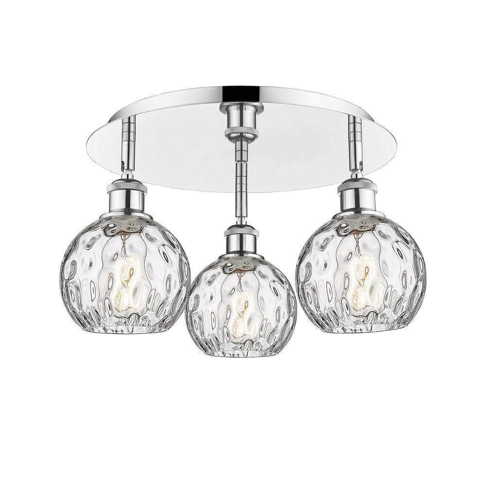 Innovations Athens Water Glass 17.63 in. 3-Light Polished Chrome ...