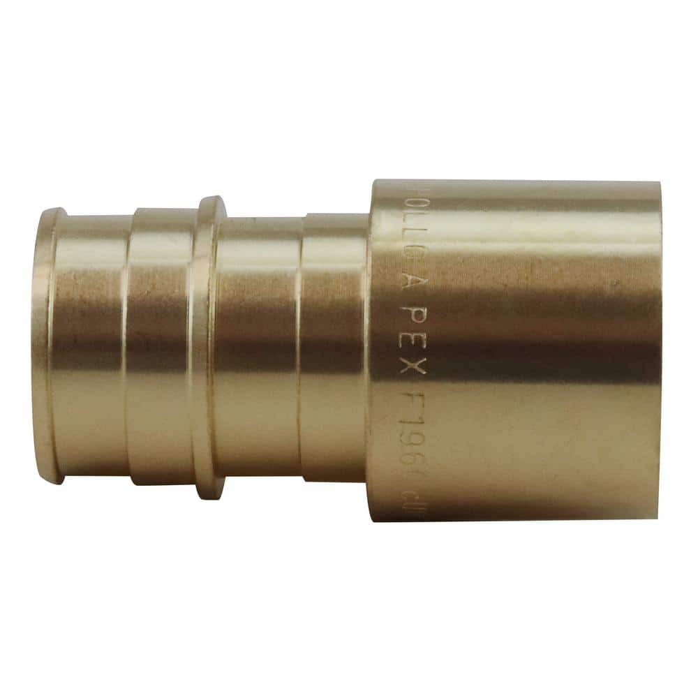 Apollo 3/4 in. Brass PEX-A Barb x 3/4 in. Female Sweat Adapter ...