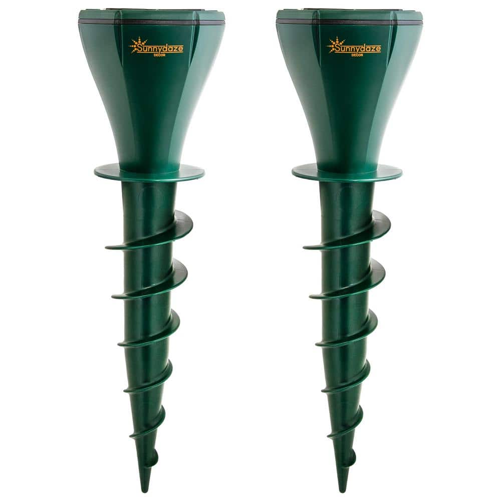 Sunnydaze Solar Sonic Mole Repellent Spiral Spikes - 2-Pack XPT-1002 ...