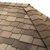GAF Timbertex Cedarwood Abbey Double-Layer Hip and Ridge Cap Roofing ...