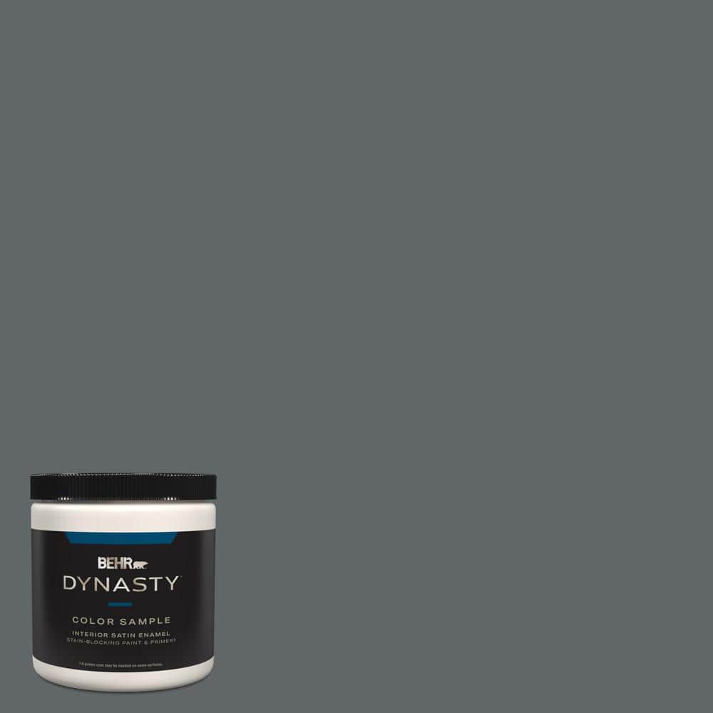 BEHR DYNASTY 8 oz. #N450-6 Binary Star One-Coat Hide Satin Enamel Stain ...