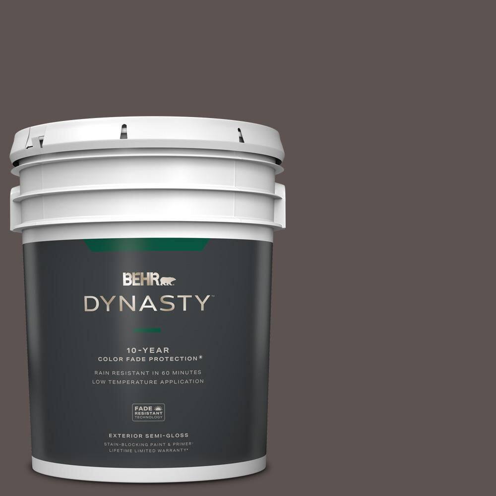 BEHR DYNASTY 5 gal. #790B-6 Stone Hearth Semi-Gloss Exterior Stain ...