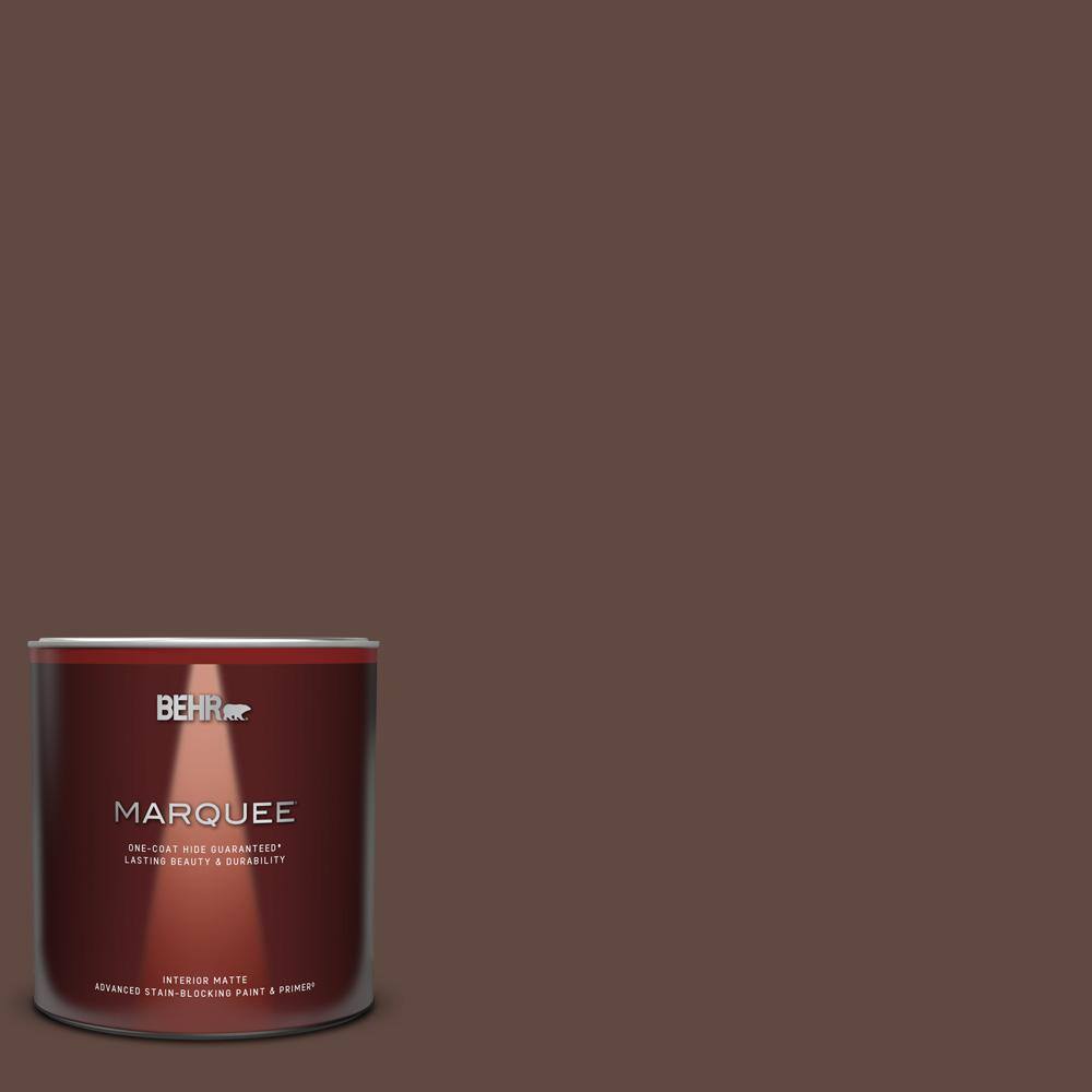 BEHR MARQUEE 1 qt. #S-G-780 Spiceberry Matte Interior Paint & Primer ...