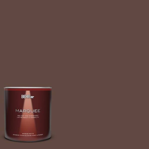 BEHR MARQUEE 1 qt. #S-G-780 Spiceberry Matte Interior Paint & Primer ...