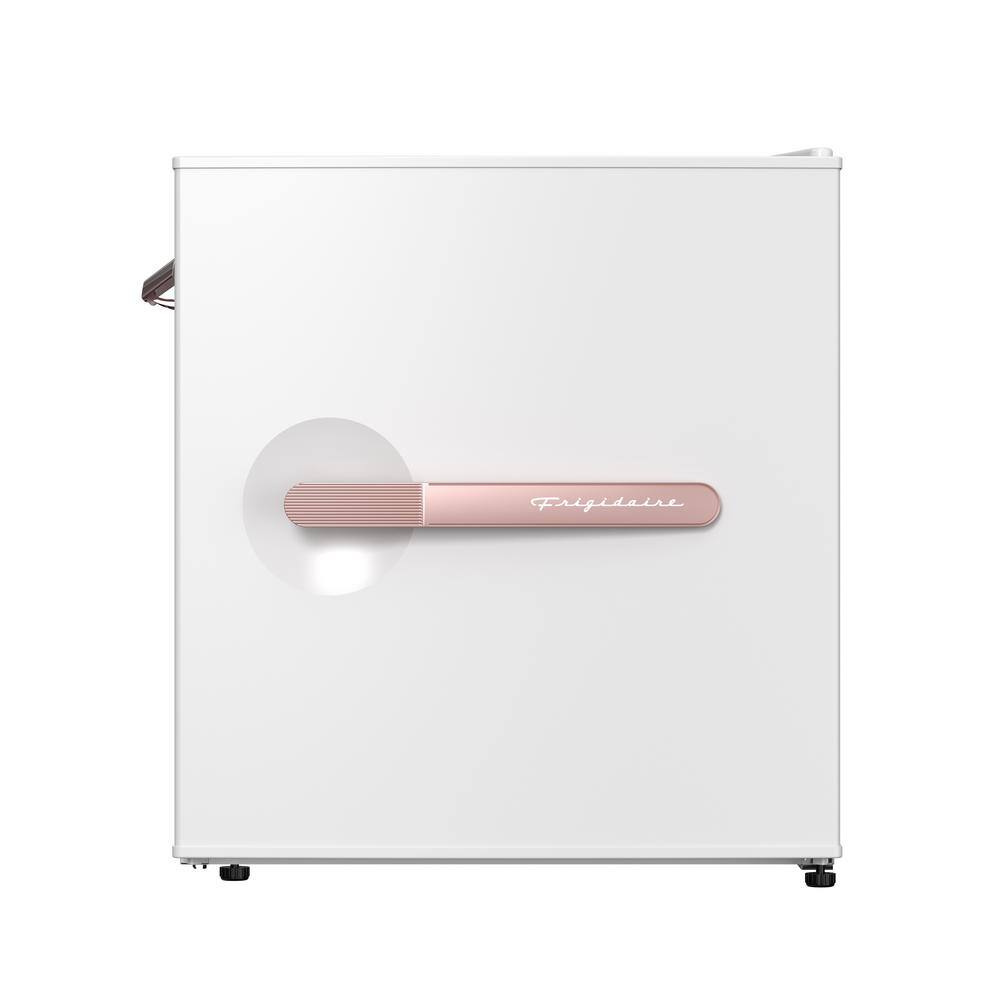 Frigidaire 1.6cu. ft. Retro Bar Mini Refrigerator in White With Side ...