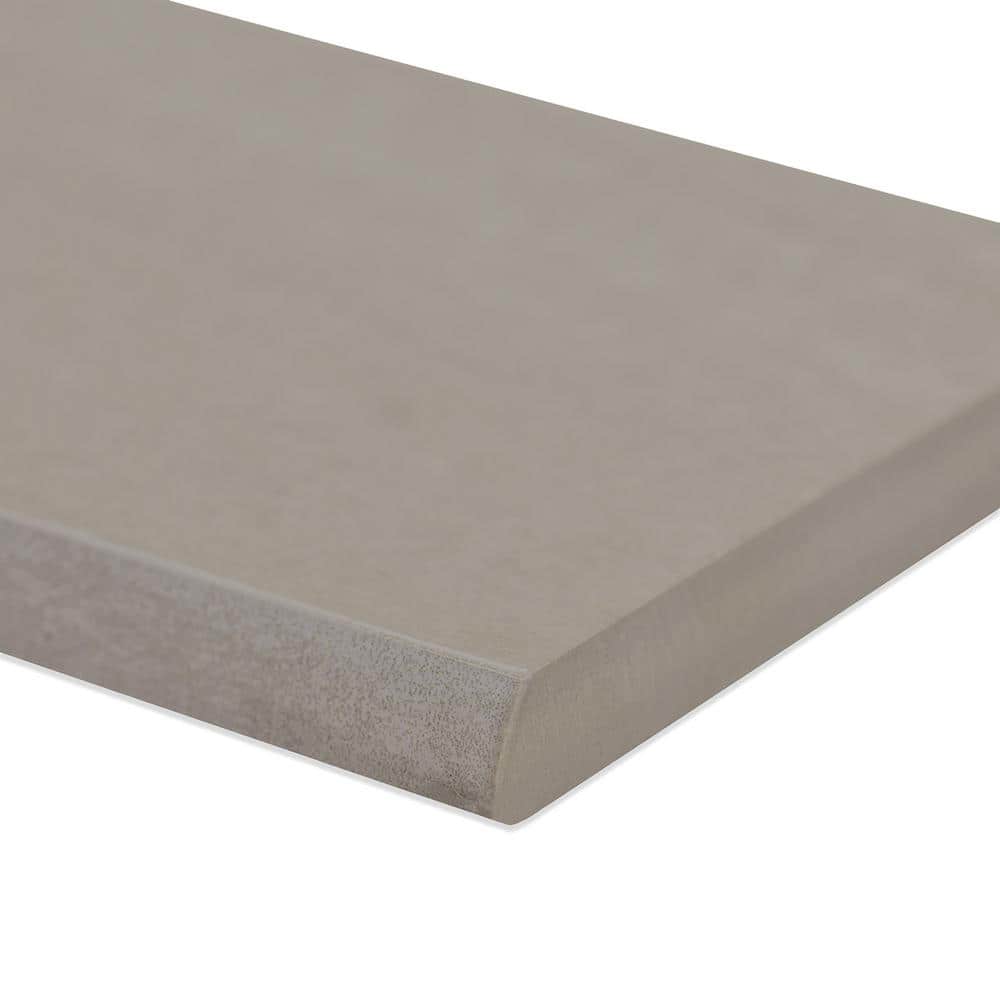 MSI Malvera Gray Bullnose 3 in. x 24 in. Lappato Porcelain Wall Tile ...