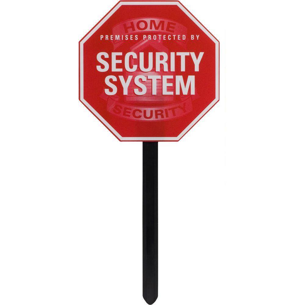 GE SmartHome Security Sign Yard Stake and Window Decals 45400 - The ...