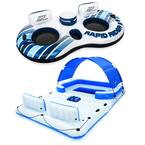 Swimline 72 in. Swimming Pool Sun Tan Lounger Island Float Inflatables ...