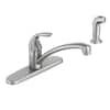 MOEN Adler Single-Handle Low Arc Standard Kitchen Faucet with Side ...