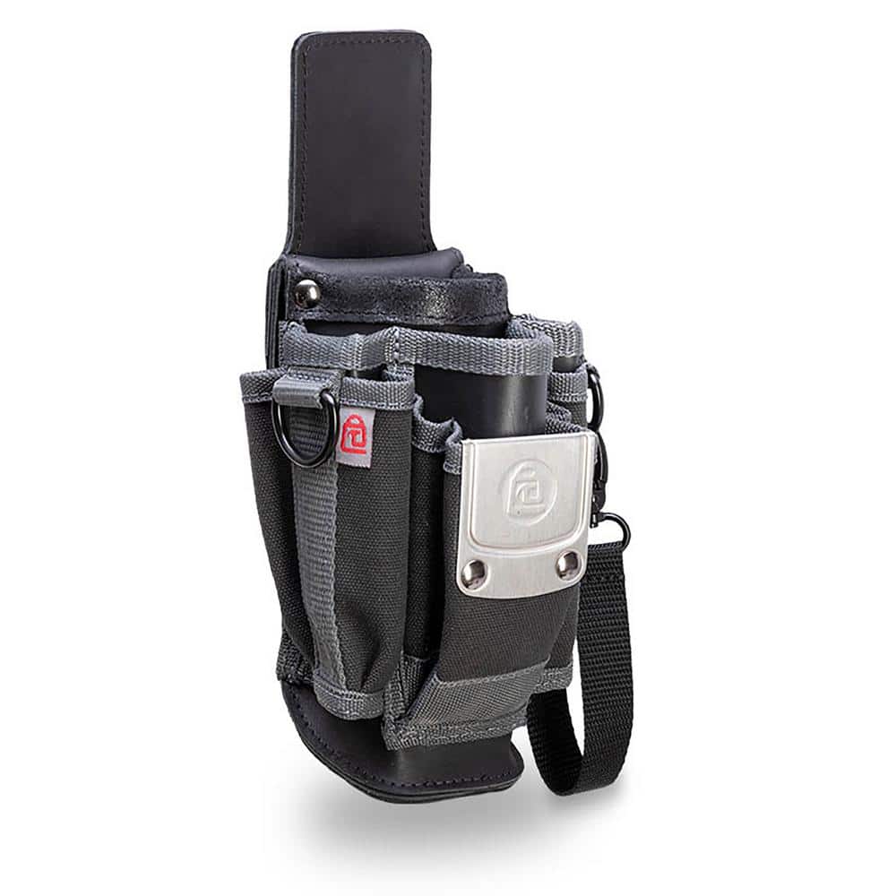 VETO PRO PAC 5 in. Small Black Leather Tool Pouch with Pen;Knife;Pliers ...