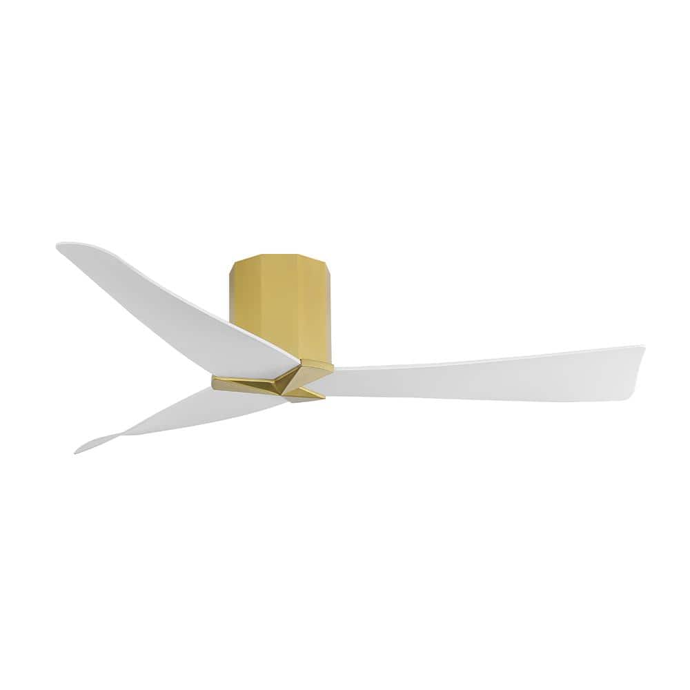 MLiAN 52 In. (4.3 ft.) Indoor Flush Mount Ceiling Fan without ...