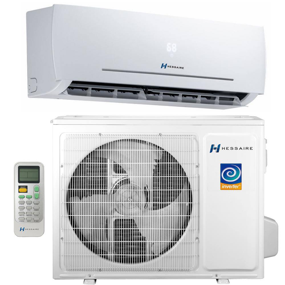 Hessaire 24,000 BTU 2-Ton Ductless Mini Split Air Conditioner and Heat ...