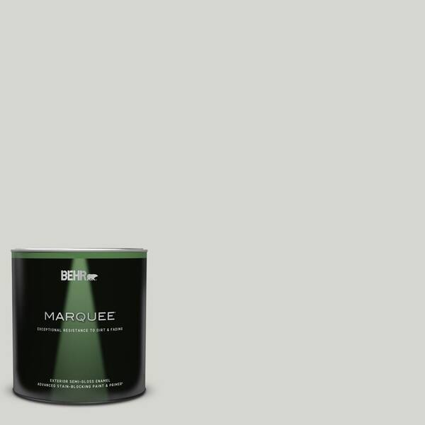 BEHR MARQUEE 1 qt. #T17-01 Close Knit Semi-Gloss Enamel Exterior Paint ...