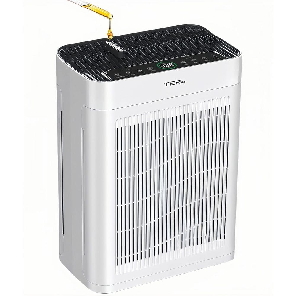 Atemomen 3000 Sq. Ft. H13 HEPA Personal Air Purifier in White with ...