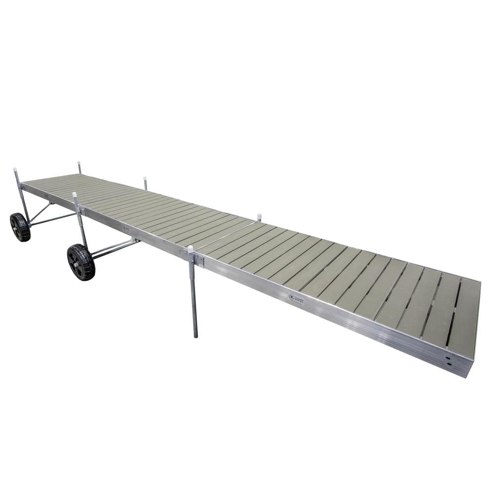 Tommy Docks 24 ft. Roll-In-Dock Straight System with Aluminum Frame and ...