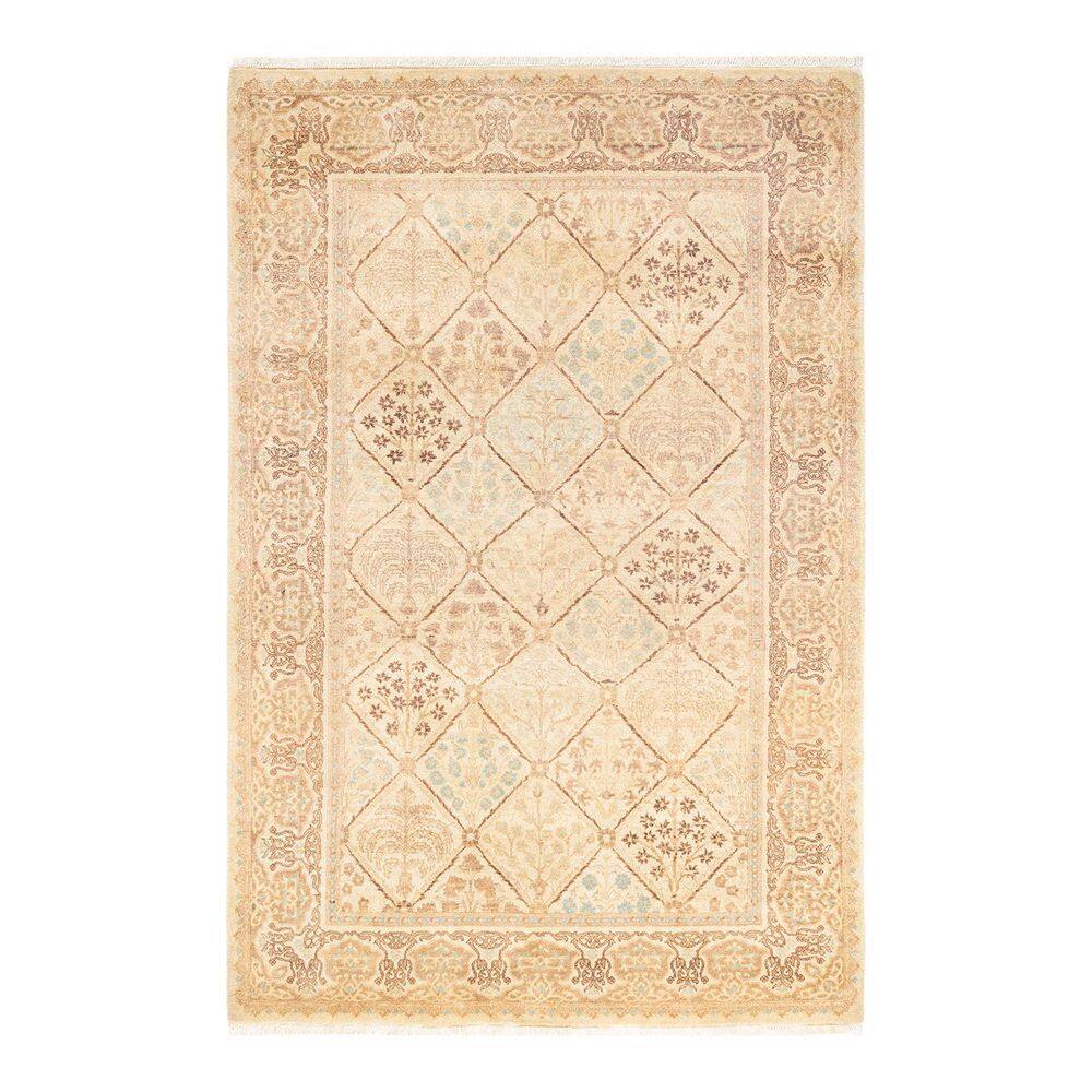 Chloe & Olivia Home Mogul Ivory 4 x 6 Oriental Wool Indoor Area Rug ...