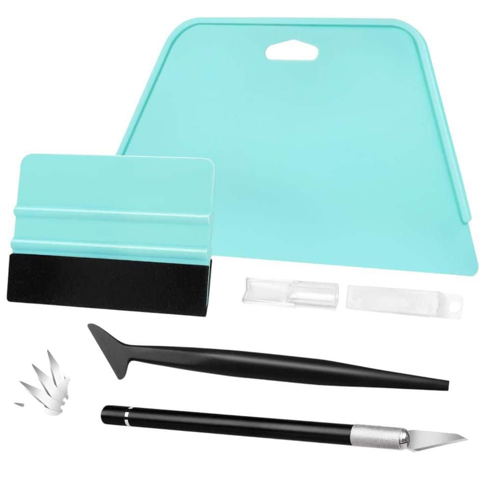 4-Piece Wallpaper Installation Kit w/ Smoothing Squeegee, Felt Squeegee ...