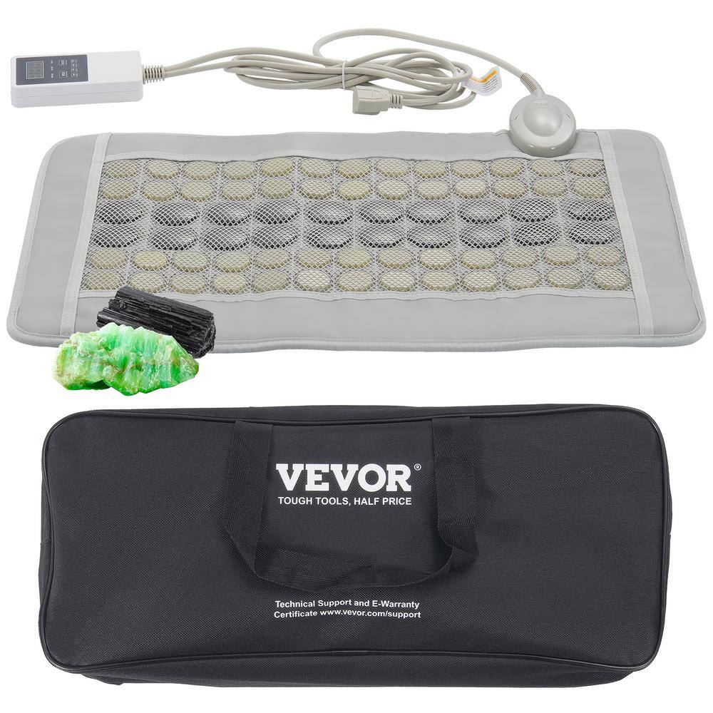 VEVOR Far Infrared Heating Pad, 52 Jade and 20 Tourmaline Stone Heating ...
