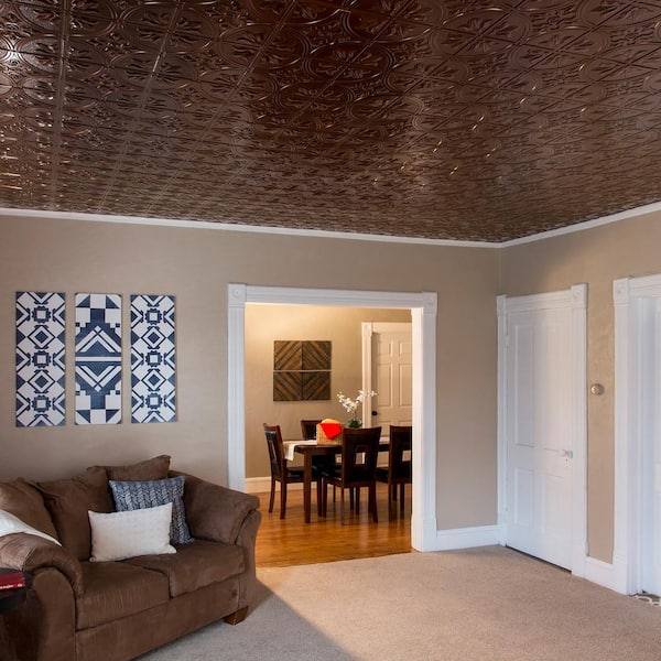 Oil Rubbed Bronze Tin Ceiling Tiles | Shelly Lighting