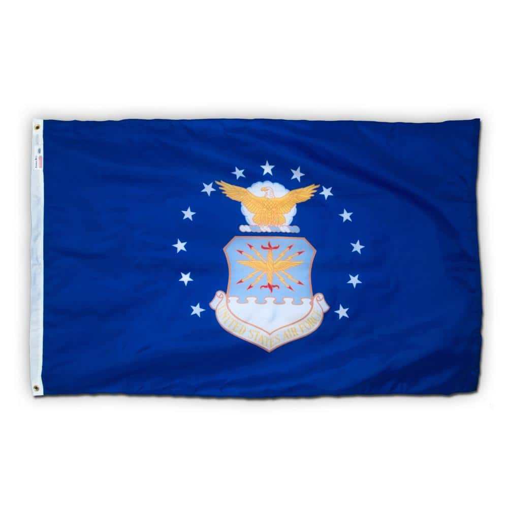 Perma-Nyl 3 ft. x 5 ft. Nylon Air Force Military Flag USAF3 - The Home ...
