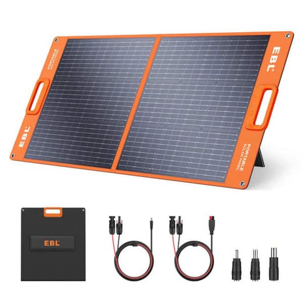EBL Solar Apollo 100-Watt Portable Solar Panel DYZDB0001AEB-GN - The ...