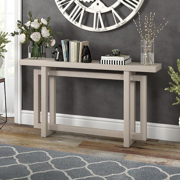 Grey white console table store