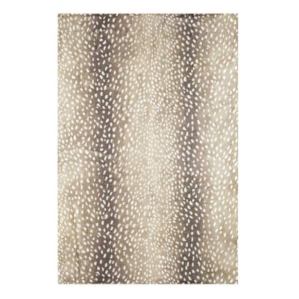 HomeRoots 5 X 8 Beige Animal Print Runner Rug 2000491700 - The Home Depot