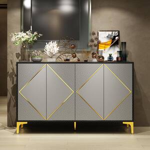 FUFU&GAGA 63.2 in. W White Rectangle Wood Console Table Entryway Table ...