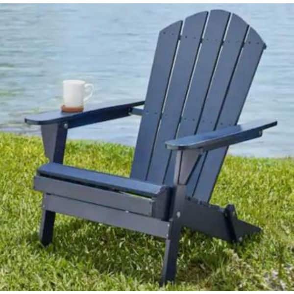 Hampton Bay Midnight Folding Acacia Adirondack Chair FRN-802730-M - The ...