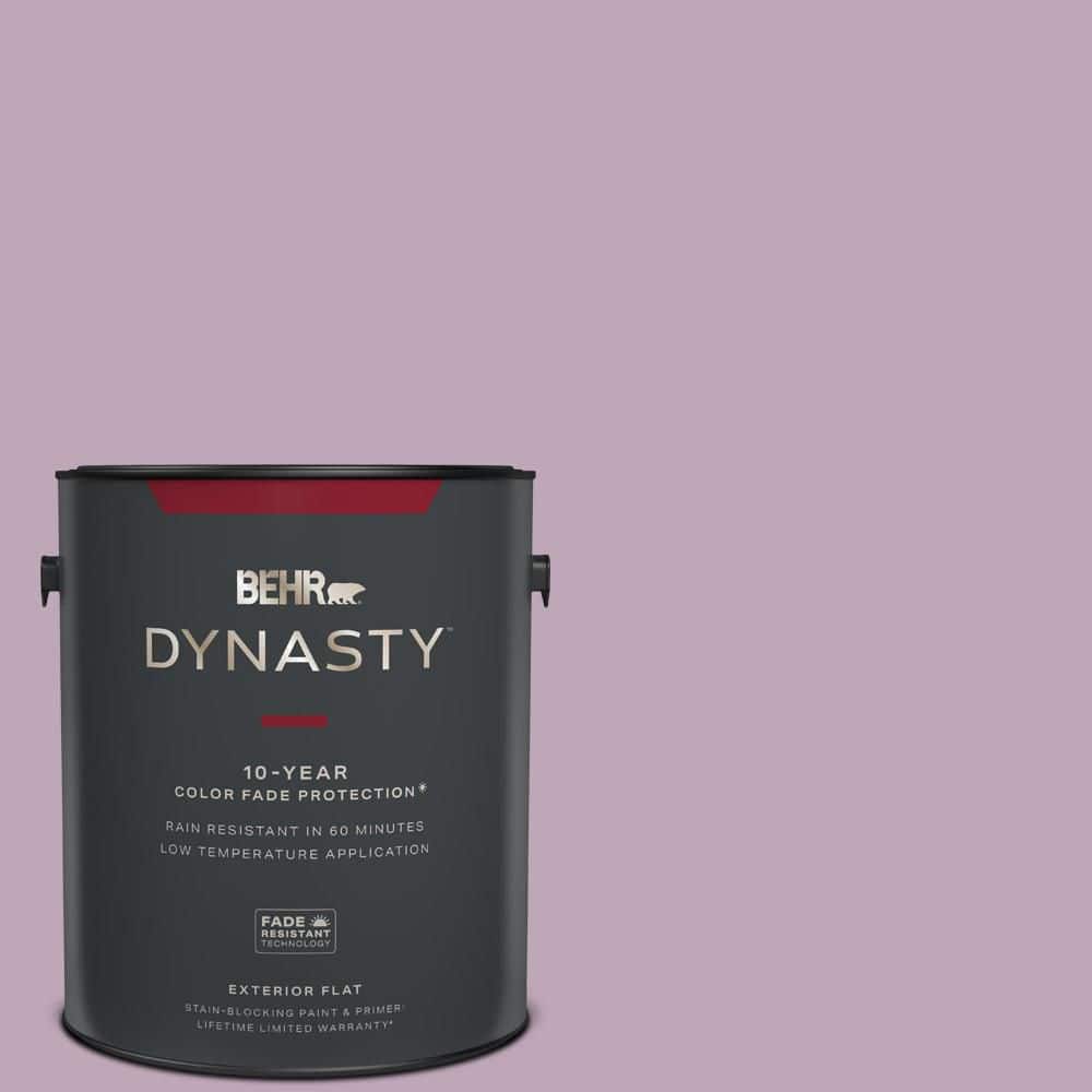BEHR DYNASTY 1 gal. #680F-4 Soft Heather Flat Exterior Stain-Blocking ...