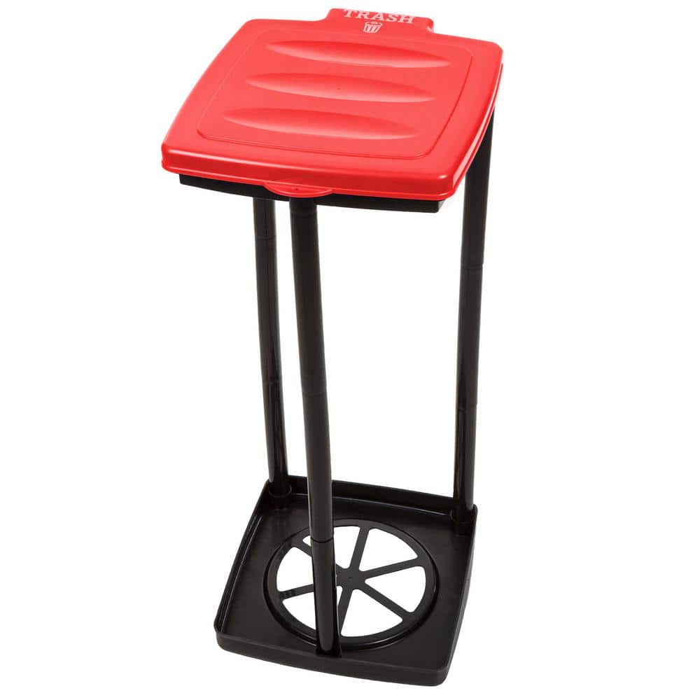 Wakeman Outdoors 13 Gal. Red Portable Garbage Trash Bag Holder M450009 ...
