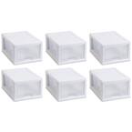 Sterilite Small Box 6 qt. Modular Stacking Storage Drawer Container ...