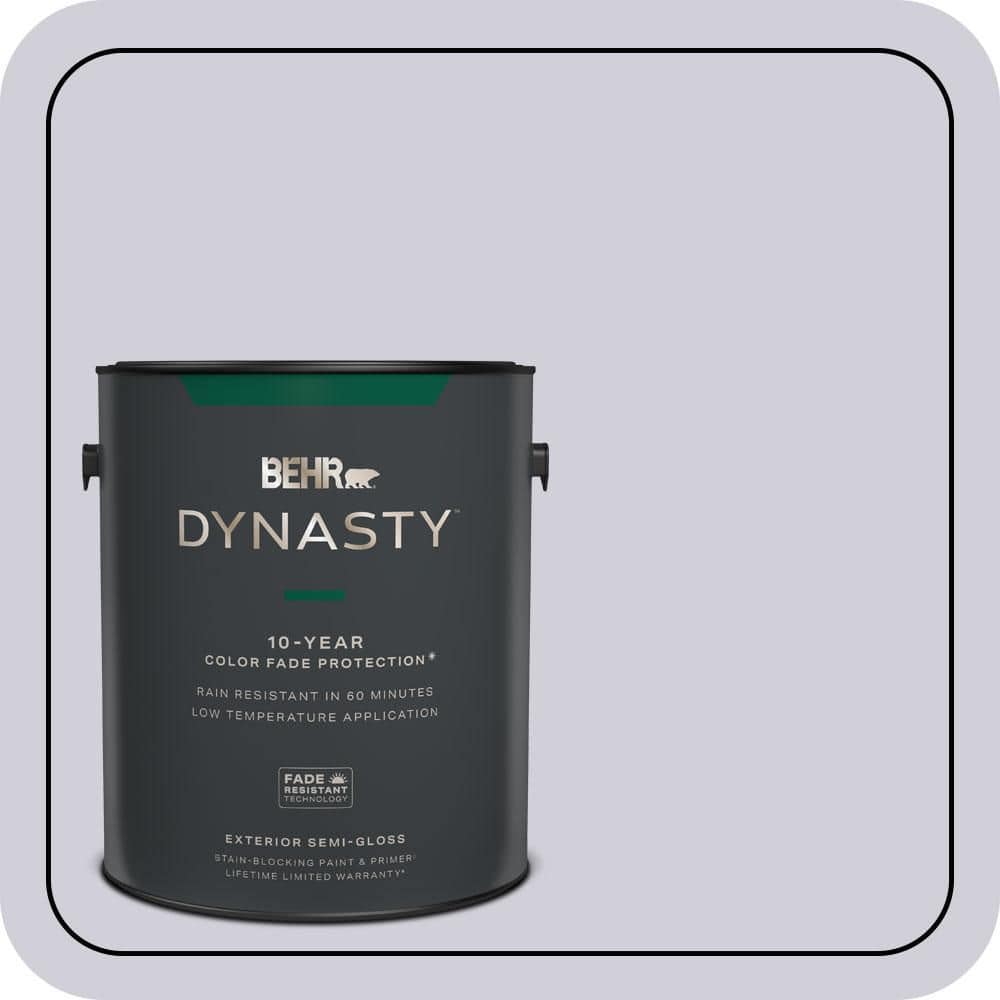 BEHR DYNASTY 1 gal. #660E-2 Purple Essence Semi-Gloss Exterior Stain ...