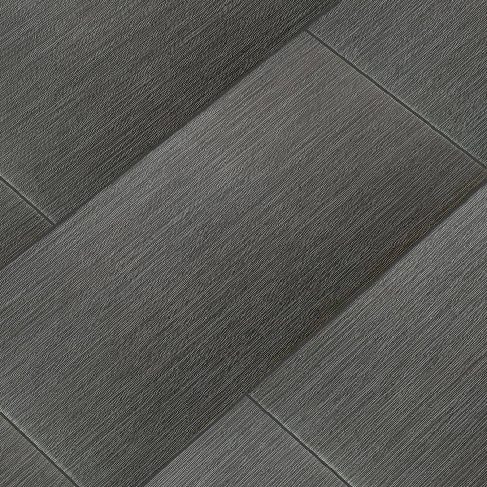 Buy Metro Gris 12 in. x 24 in. Matte Porcelain Floor and Wall Tile (512 ...