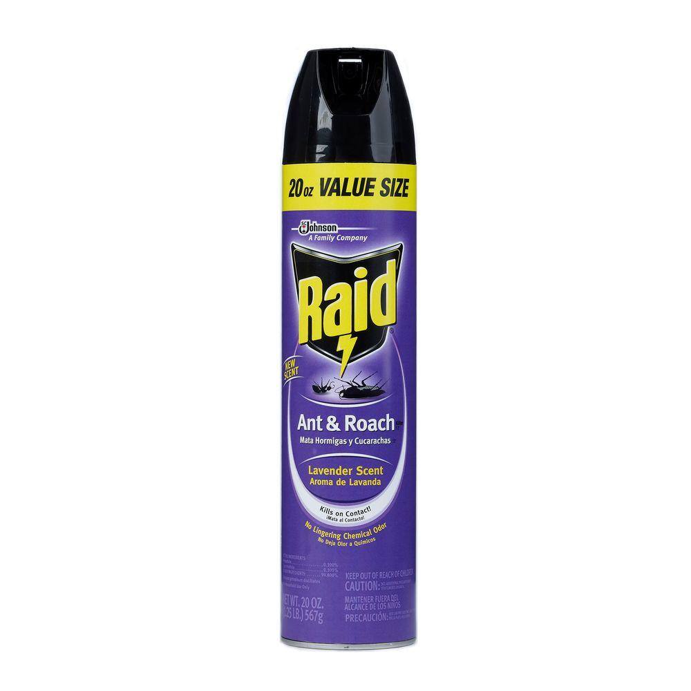 Raid 20 oz. Ant and Roach Lavender SCJ645283 - The Home Depot