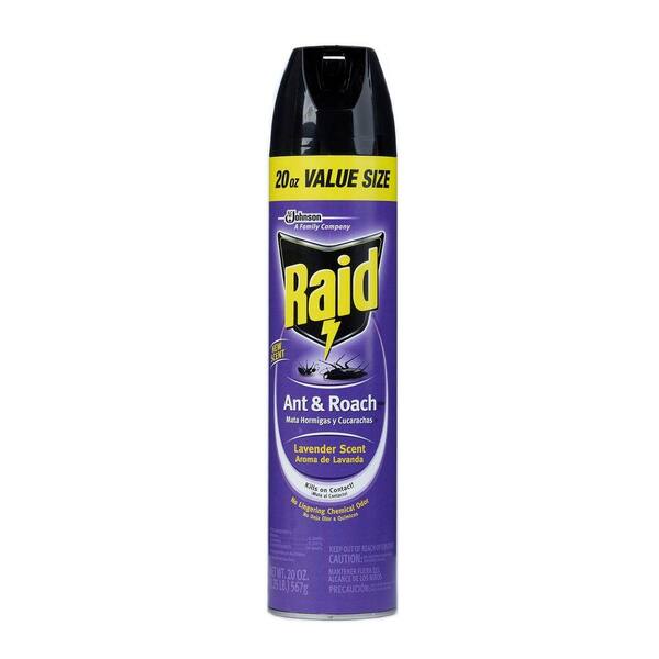 Raid 20 oz. Ant and Roach Lavender SCJ645283 - The Home Depot