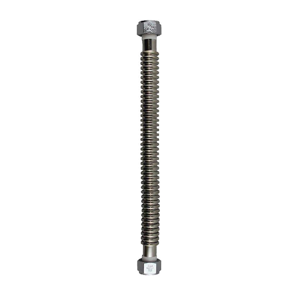 HOME-FLEX 3/4 in. FIP x 3/4 in. FIP x 15 in. Stainless Steel Water ...