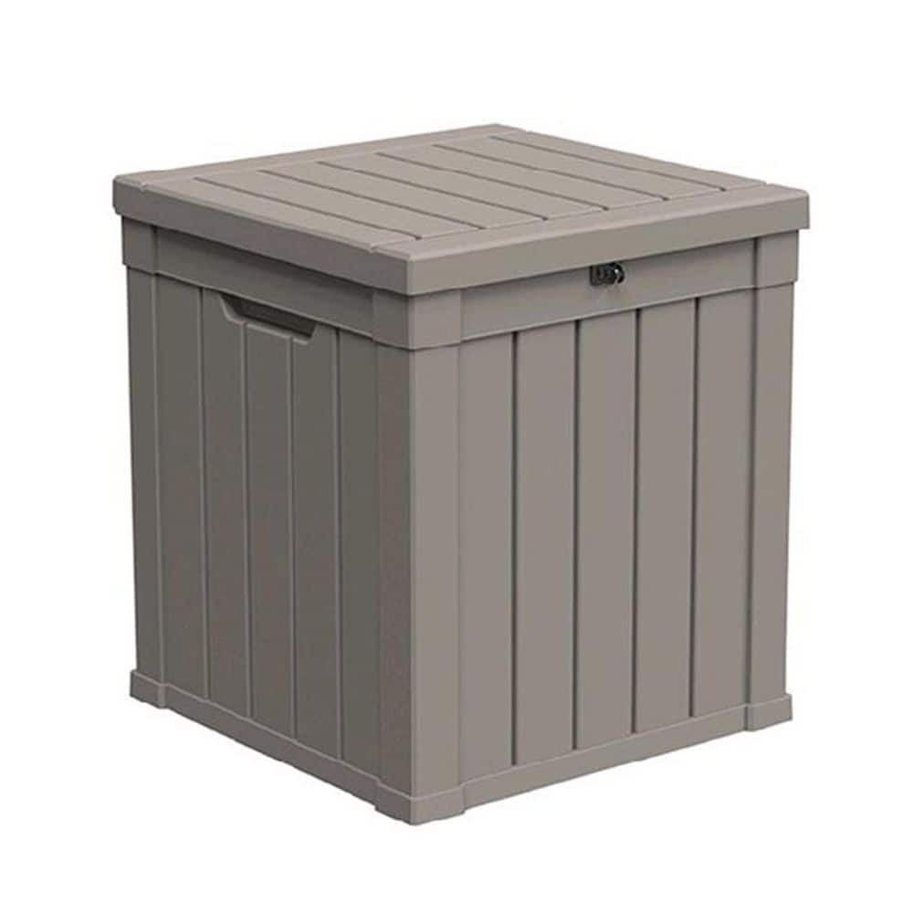 22 in. W x 22 in. D x 24 in. H Resin Outdoor Storage Cabinet 50 Gal ...