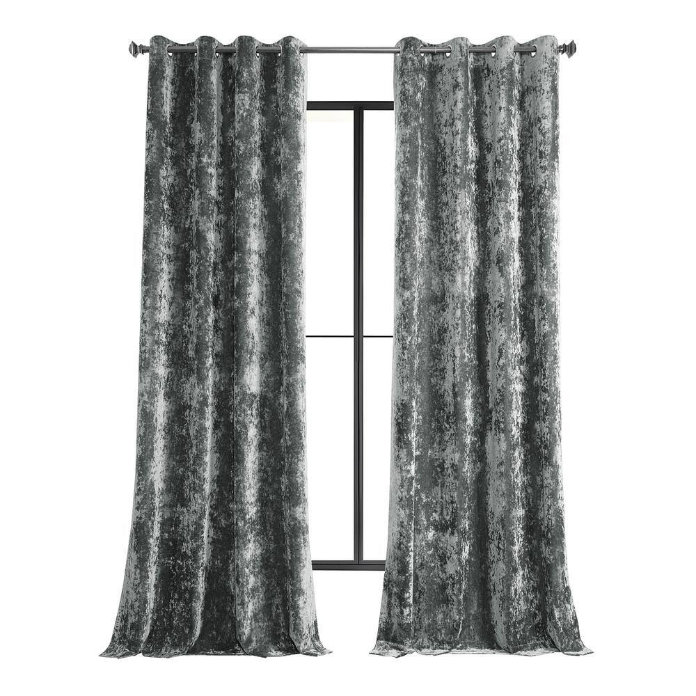 Exclusive Fabrics & Furnishings Stone Grey Gray Lush Crush Velvet 50 in ...