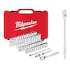 Milwaukee 1/4 in. Drive SAE/Metric Ratchet and Socket Mechanics Tool ...