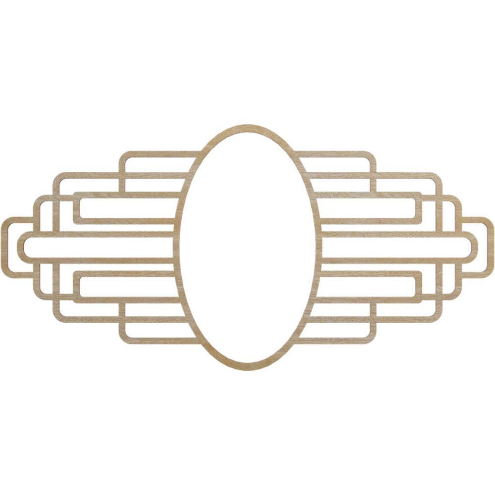 Ekena Millwork 26 in. x 13 in. x 0.375 in. Wood Medallion ...