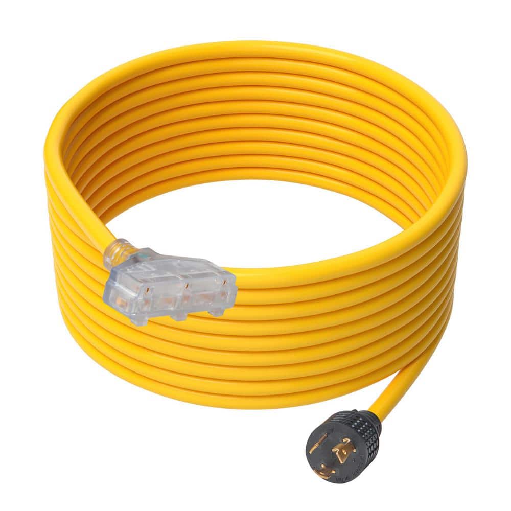 SVOPES Heavy Duty Outdoor Power Cord, 25 ft. STJW, 30 Amps, 125 V, 5-30 ...