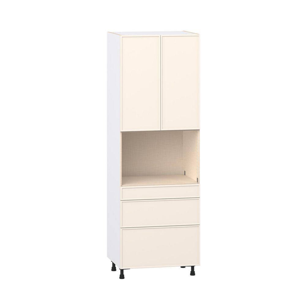 J COLLECTION Fairview Washed Linen Slim Shaker Assembled Pantry Micro ...