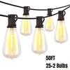 WYZM 25-Light 50 ft. Outdoor Plug-in ST38 Bulb 2700K LED String-Light ...
